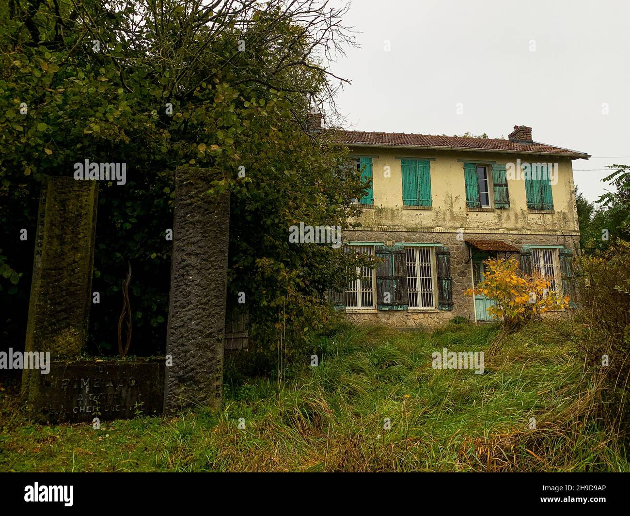 Family house of French poet Arthur Rimbaud, Roche, Ardennes department ...