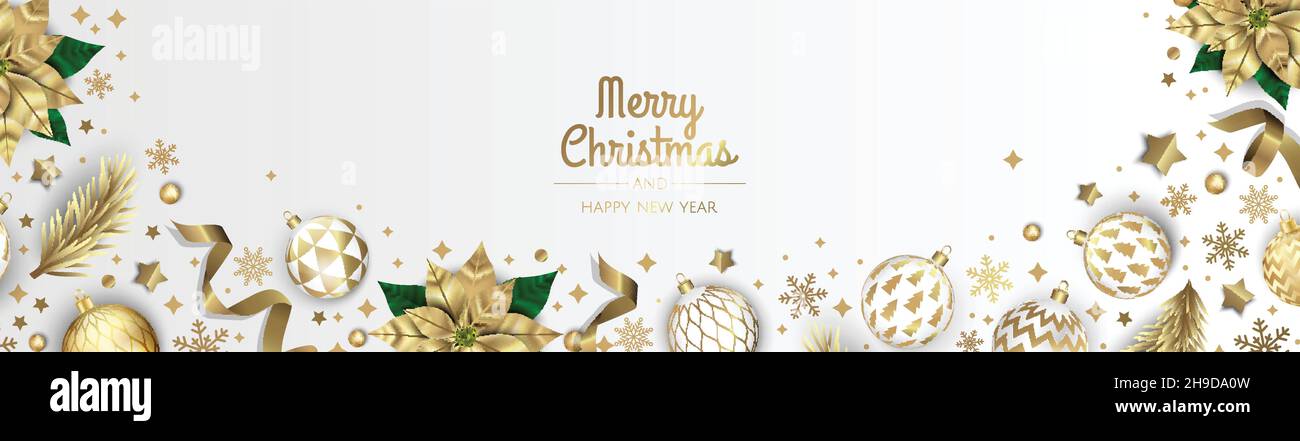 Merry Christmas sale banner template. Greeting card, banner, poster ...