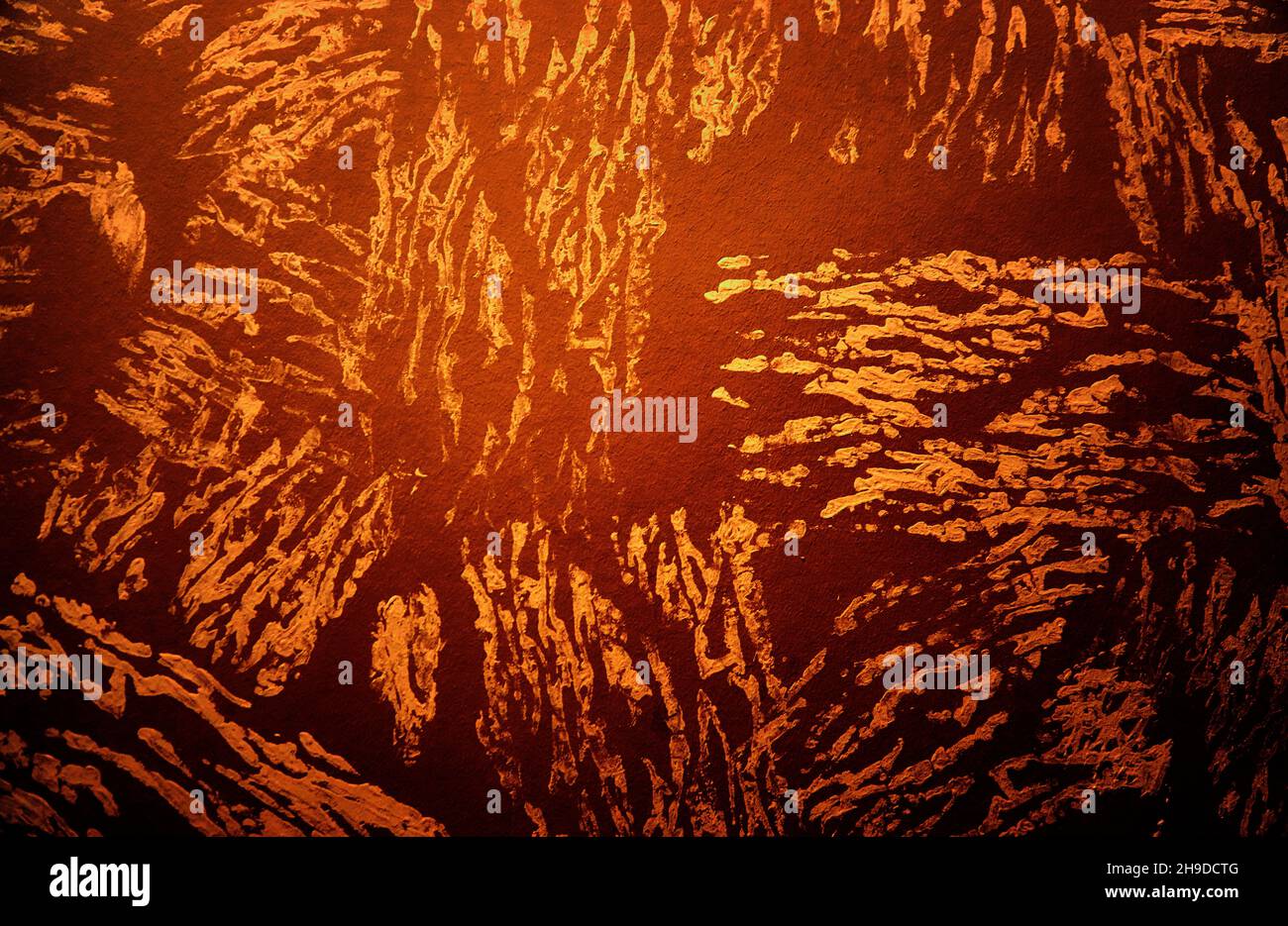 Brown background with abstract glowing golden stripes and gradient ...