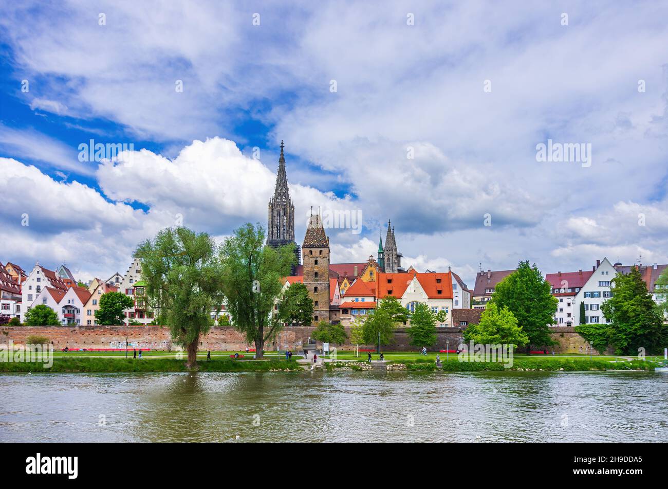 Ulm, Baden-Württemberg, Germany: The historic houses of the Fishermen's ...