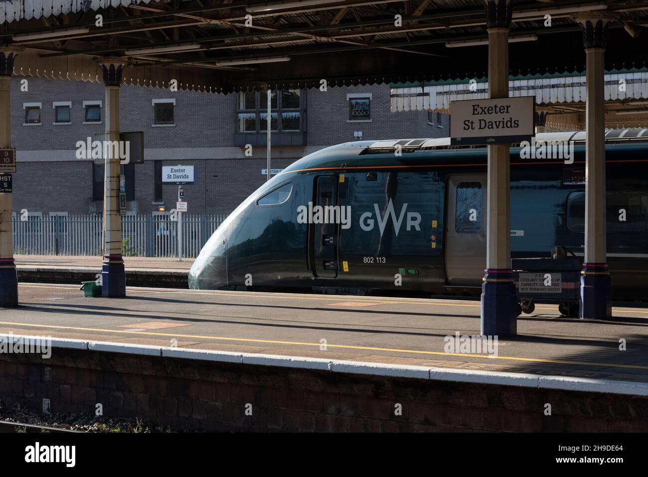 Exeter, Devon, England, UK. 2021. A GWR Class 802 113 multi unit ...