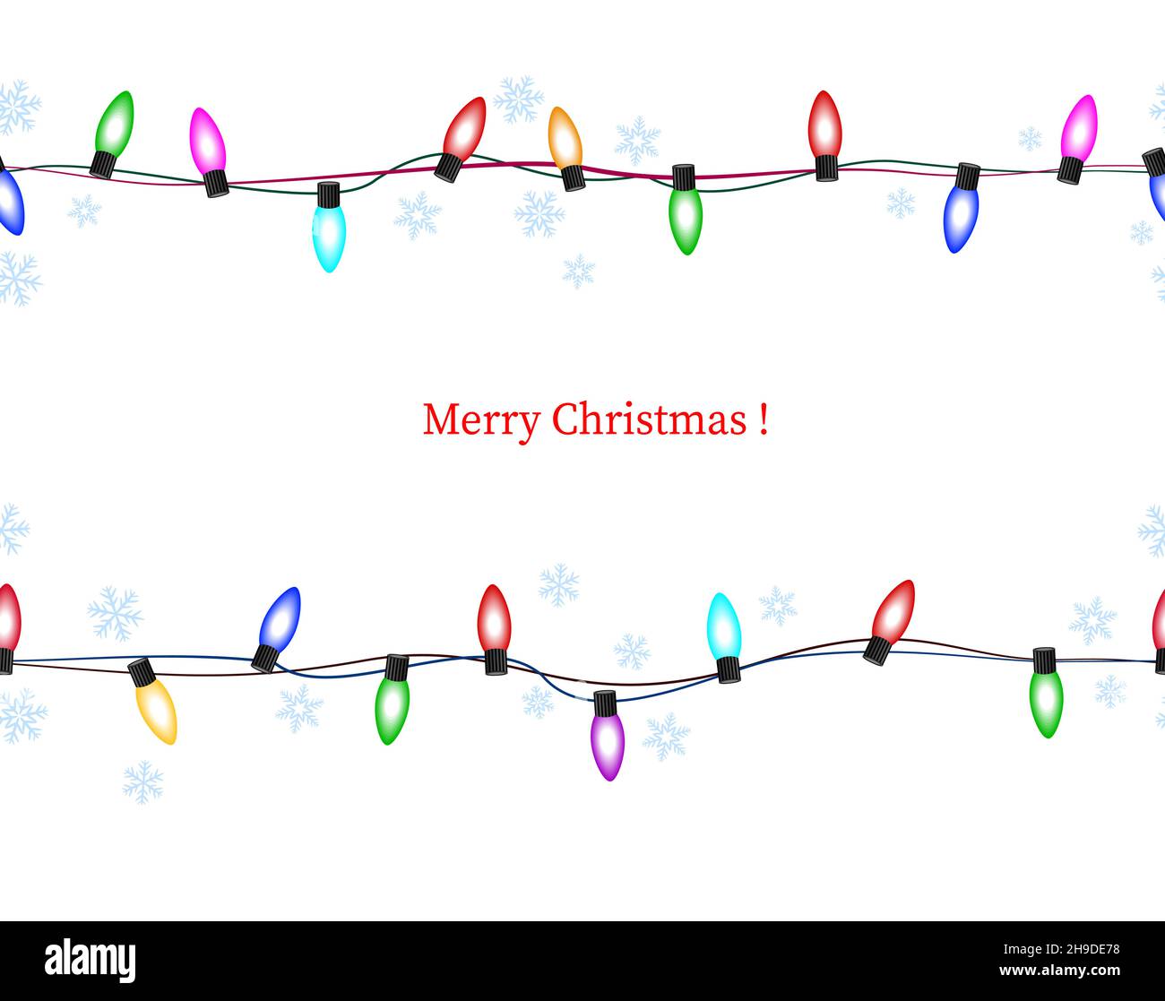 Merry christmas text light bulbs Cut Out Stock Images & Pictures - Alamy