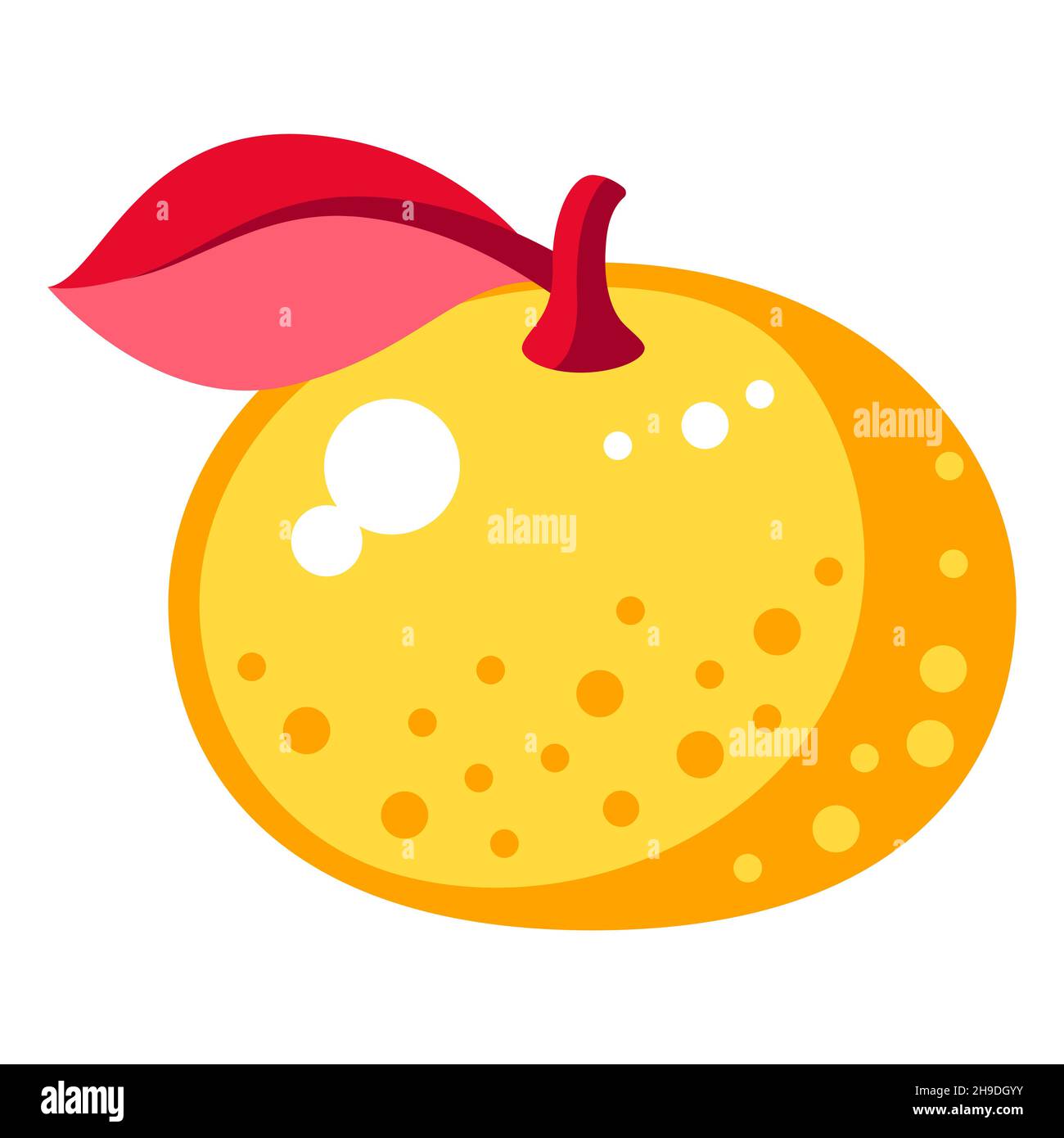 Illustration of Chinese tangerine. Asian tradition symbol Stock Vector ...