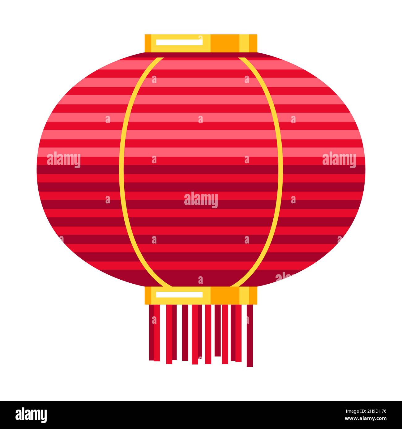 Illustration of Chinese lantern. Asian tradition New Year symbol Stock ...