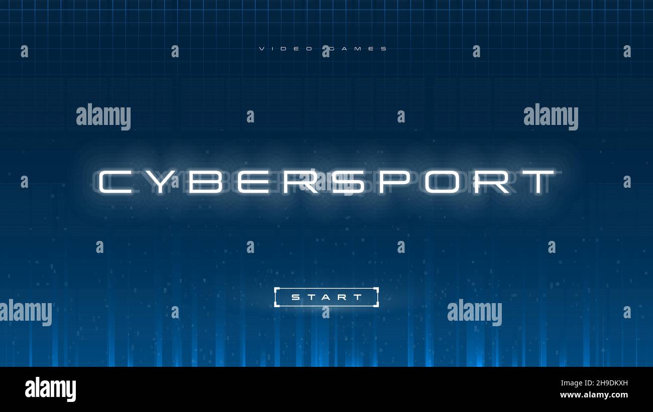 Cyber Sport banner, Esports abstract background. Video games ...
