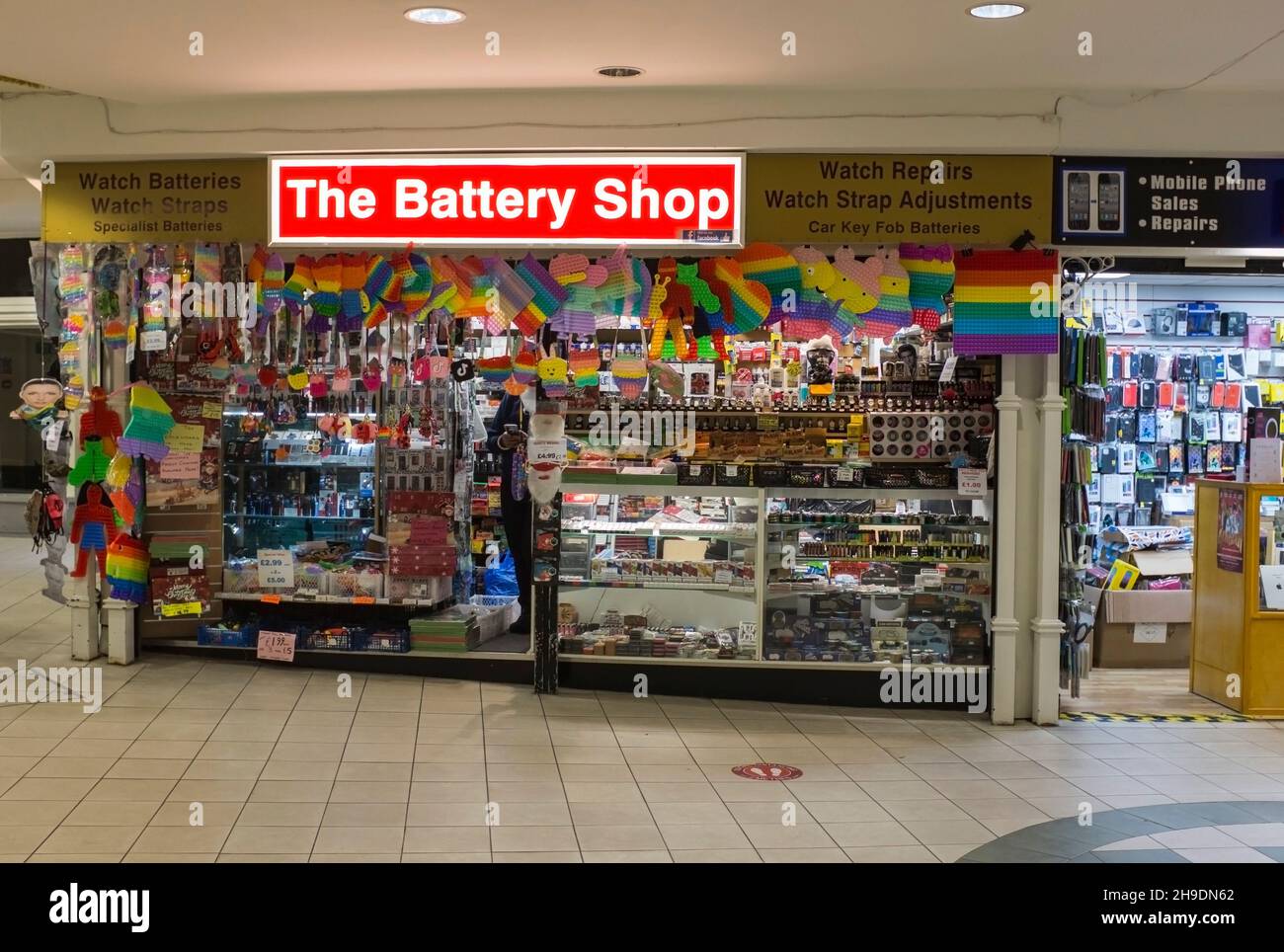 The Battery Shop,Queen Street Shopping Centre,Darlington,England,UK ...