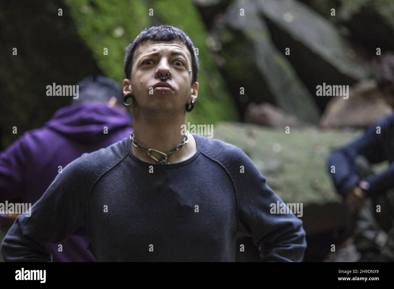 Boy smoking black and white hi-res stock photography and images - Alamy