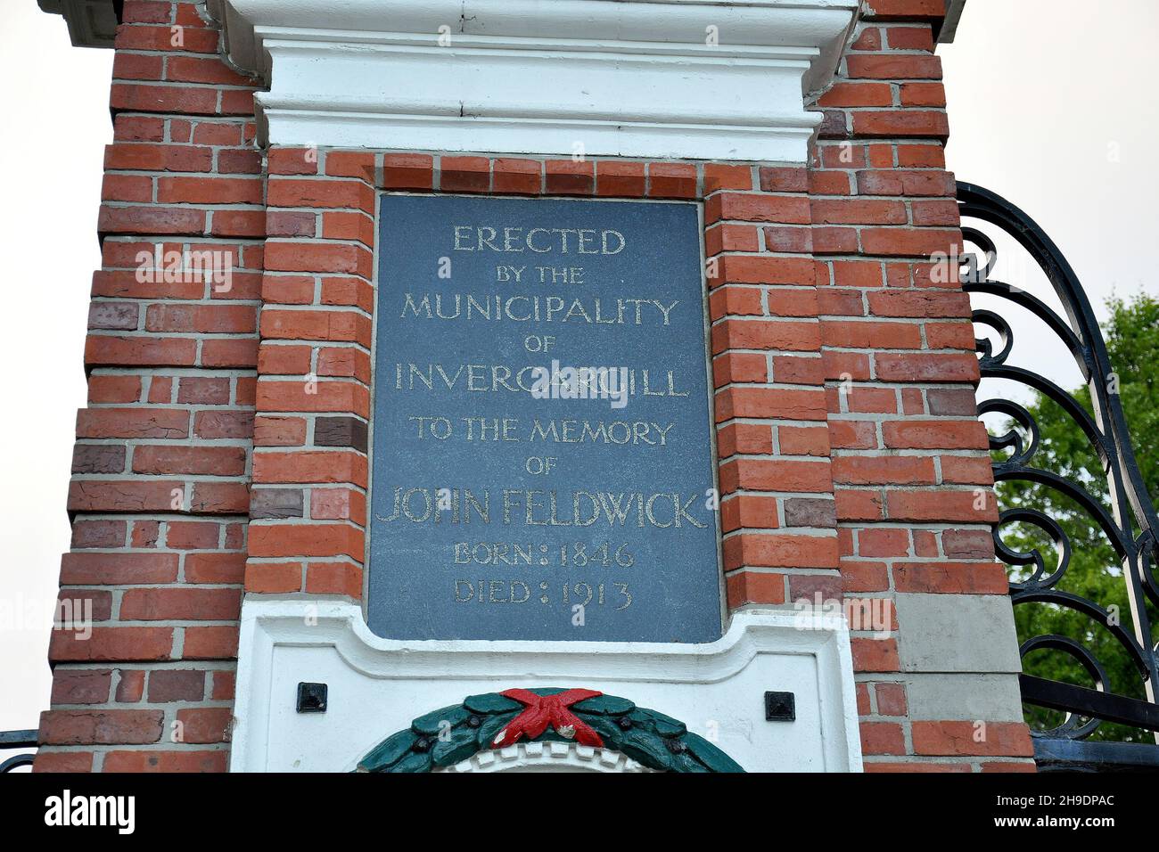 Feldwick Gates standing at the main entrance to Queens Park ...