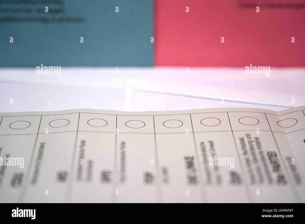 Nurtingen, Germany - March 03, 2021: Ballot papers (Stimmzettel ...