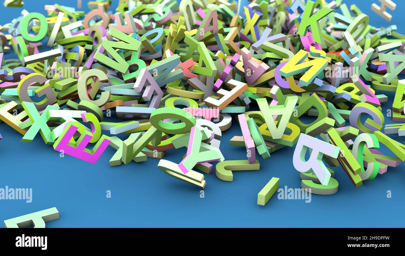 Letters falling sign hi-res stock photography and images - Alamy