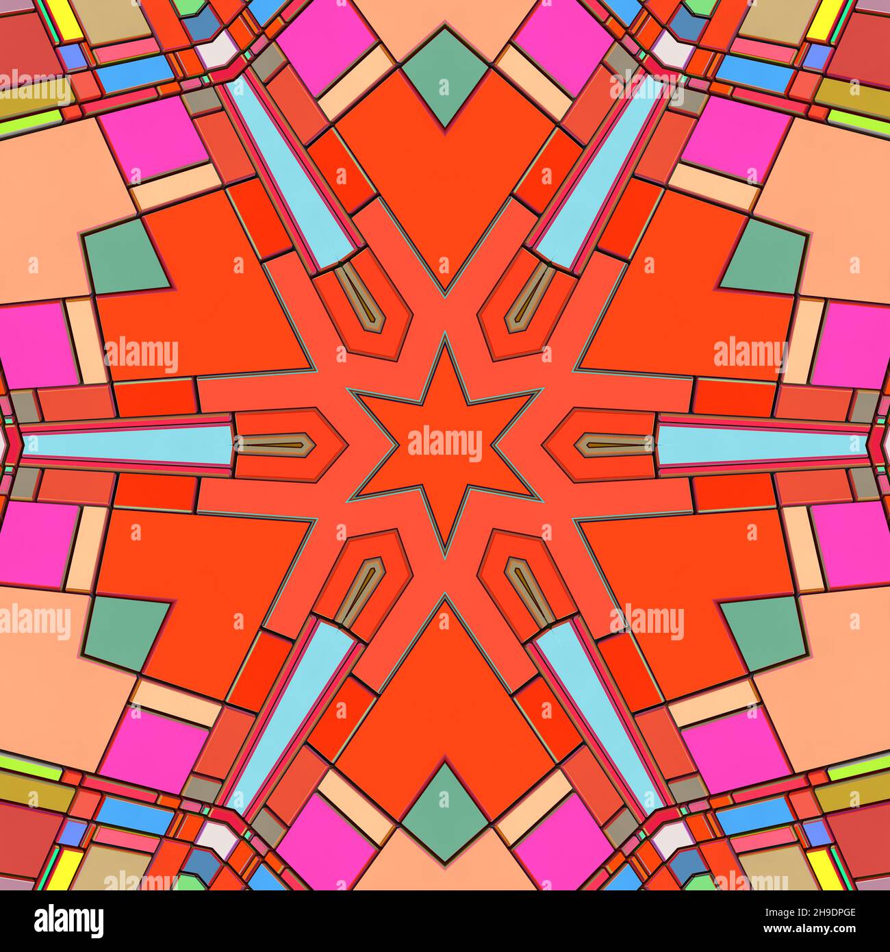 Repeating background of colored patterns Stock Photo - Alamy