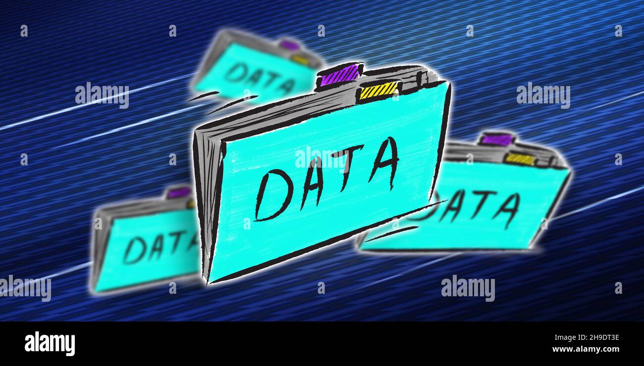 Illustration of a data concept Stock Photo - Alamy