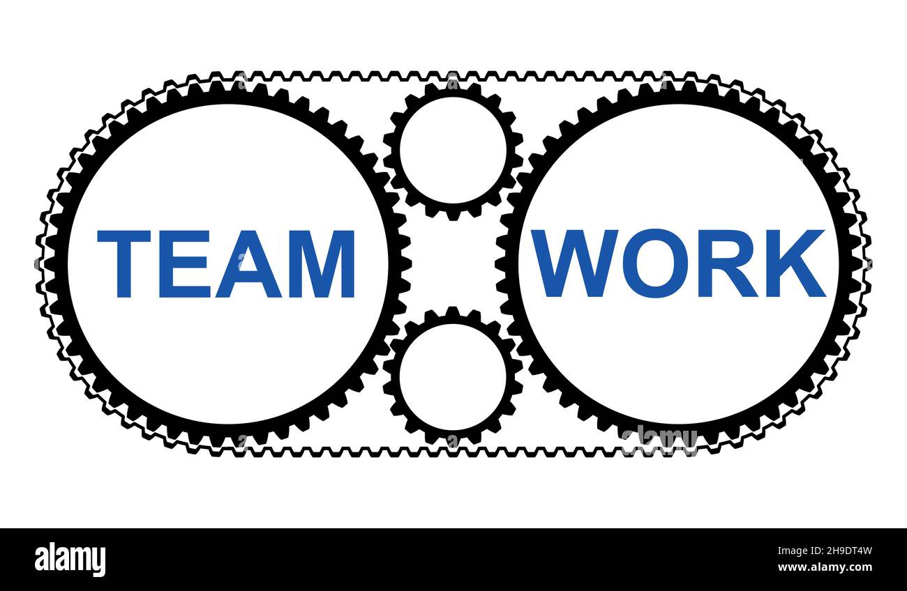 Illustration of a teamwork concept Stock Photo - Alamy