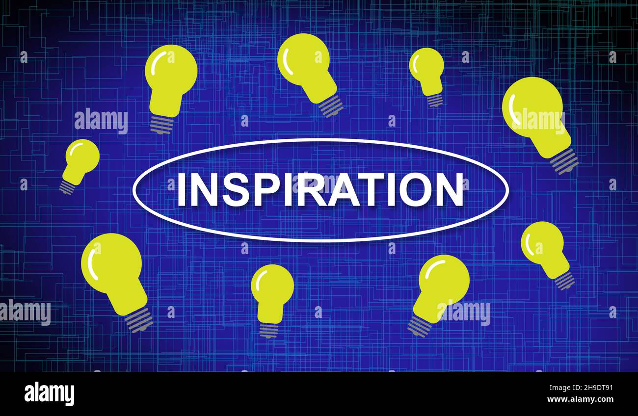 Illustration of an inspiration concept Stock Photo - Alamy
