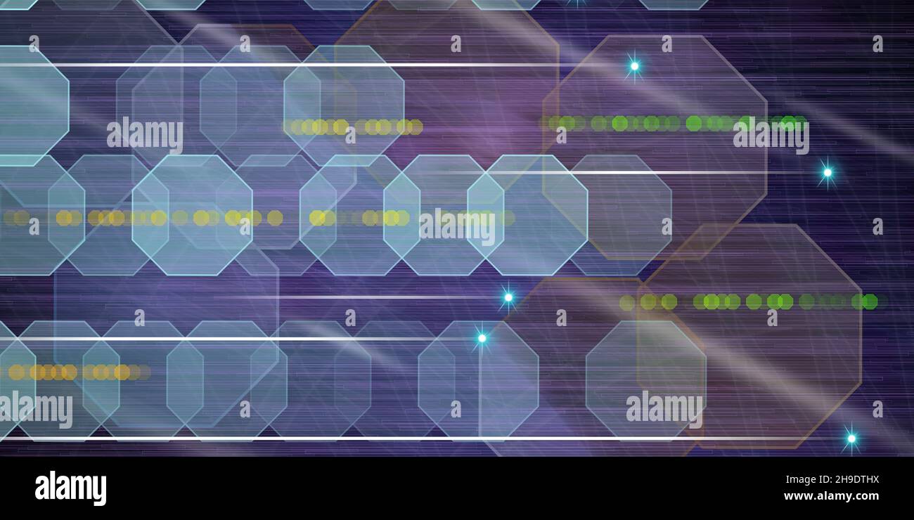 Illustration of an abstract technology concept Stock Photo - Alamy