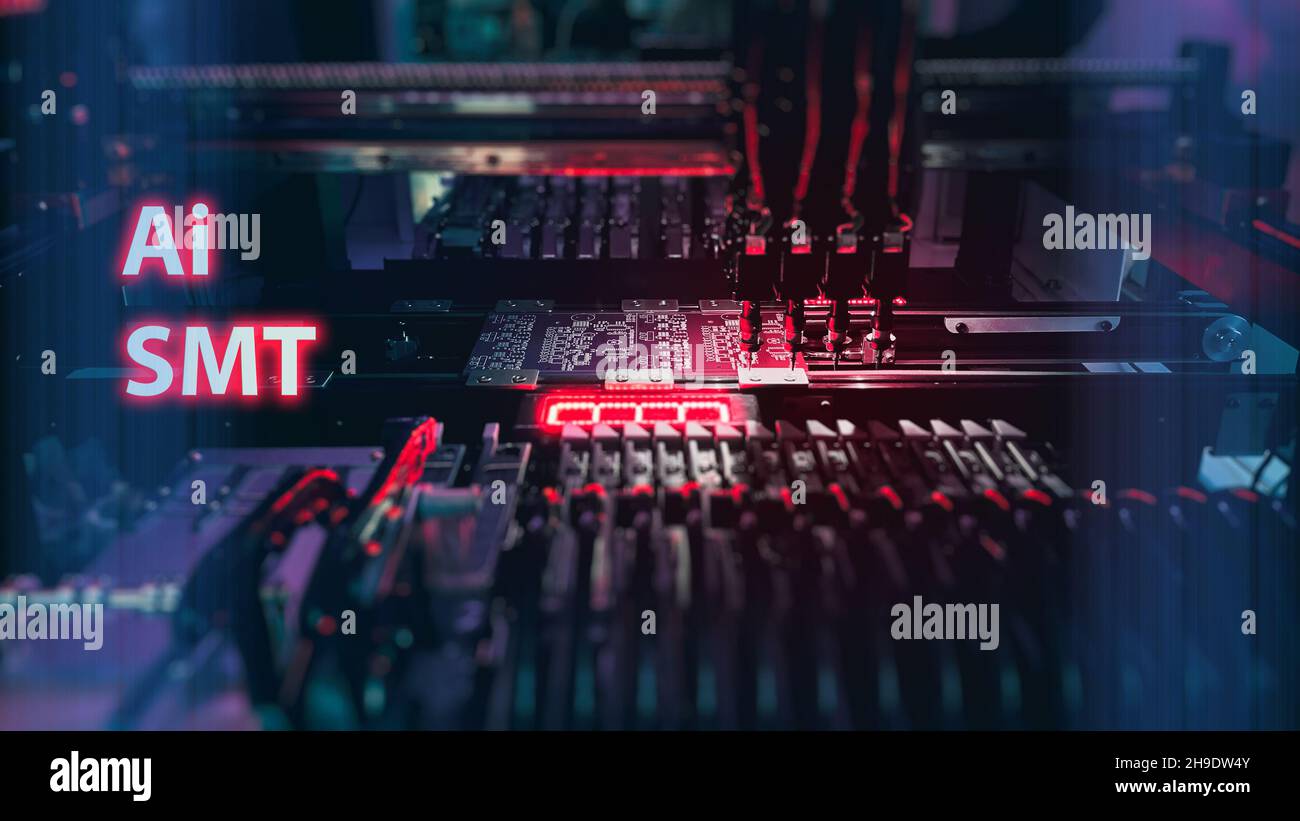Ai SMT Concept: Production of high-tech computer boards on an automatic ...