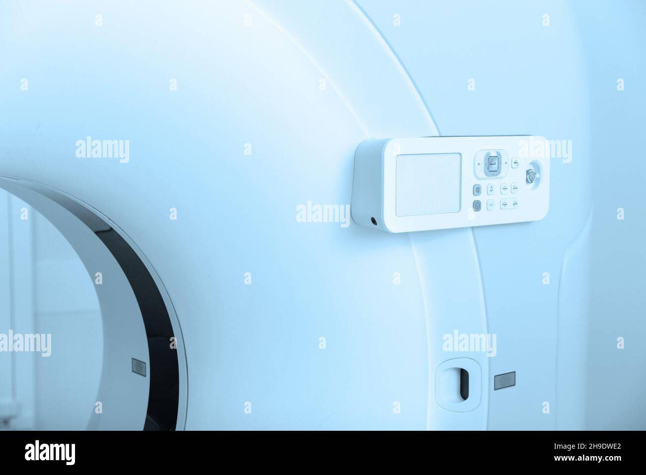 Medical CT or MRI Scan in the modern hospital laboratory. Interior of ...