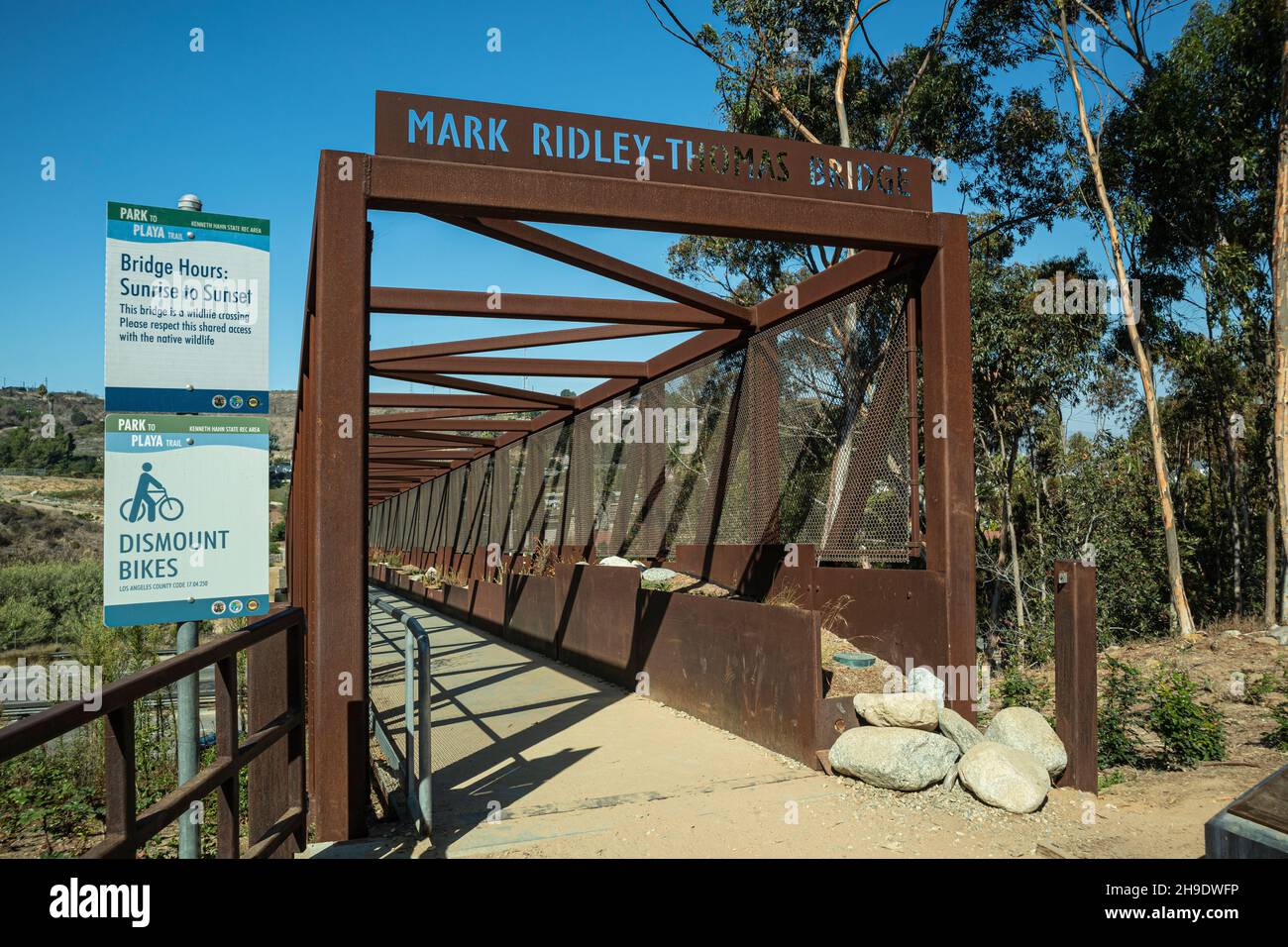 Mark Ridley Thomas Pedestrian Bridge is the start of the Park to Playa ...