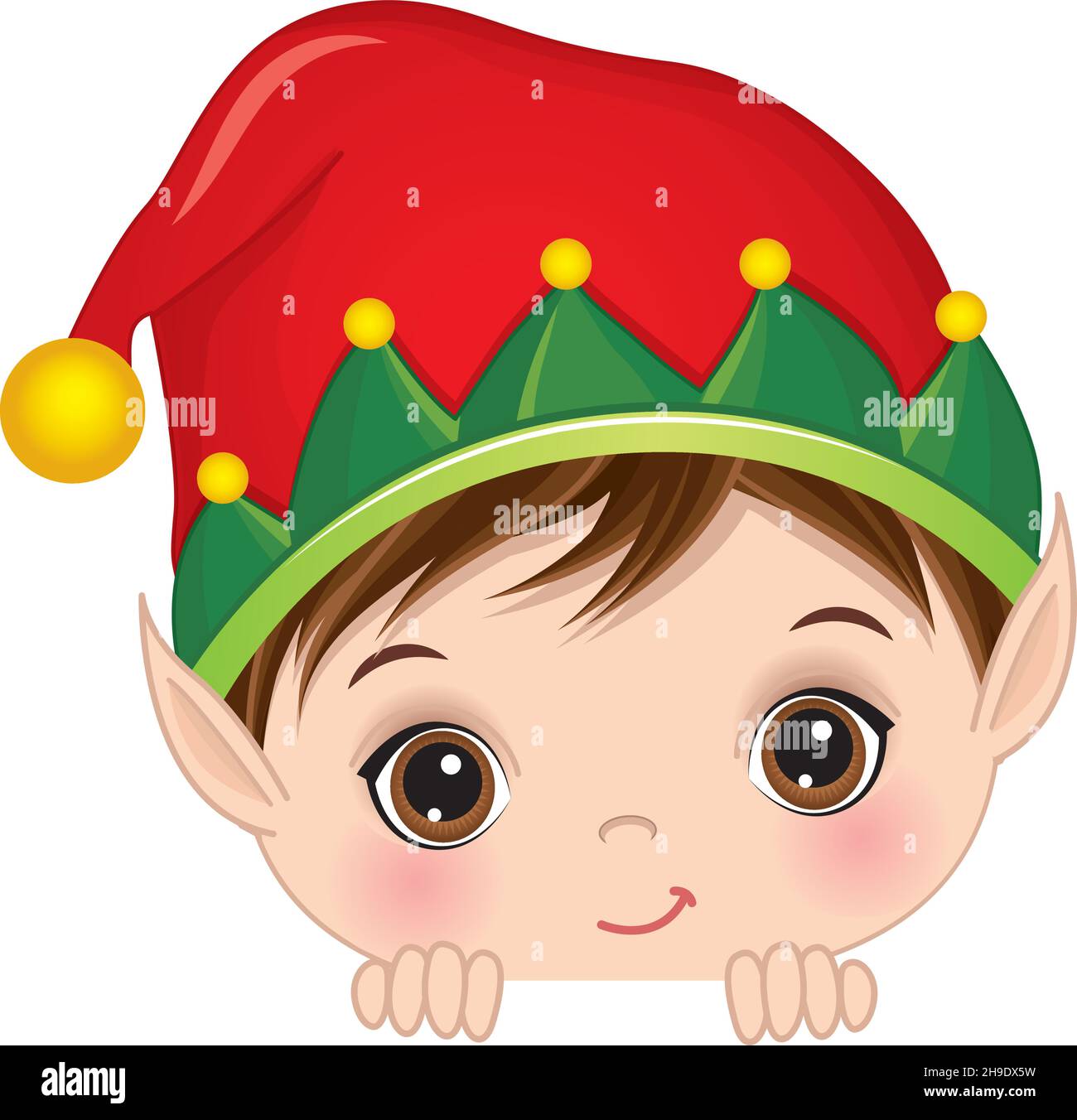 Happy boy playing snow Stock Vector Images - Alamy