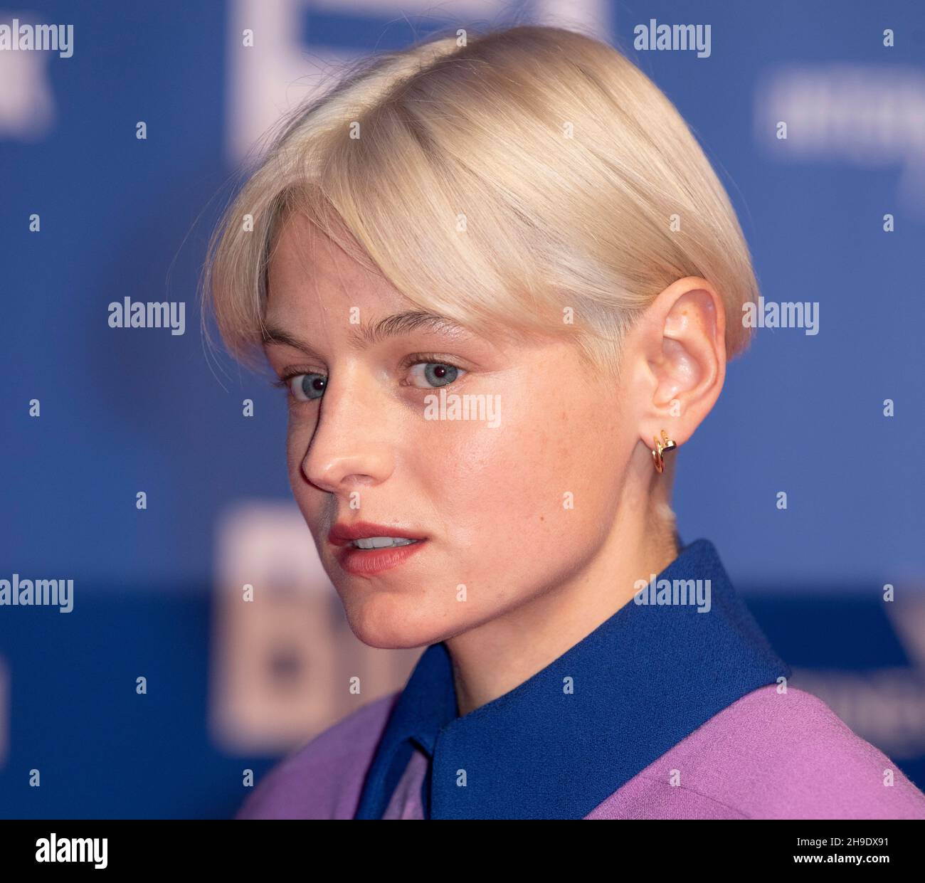 LONDON, ENGLAND - 05 DEC 2021: Emma Corrin attends the 24th British ...