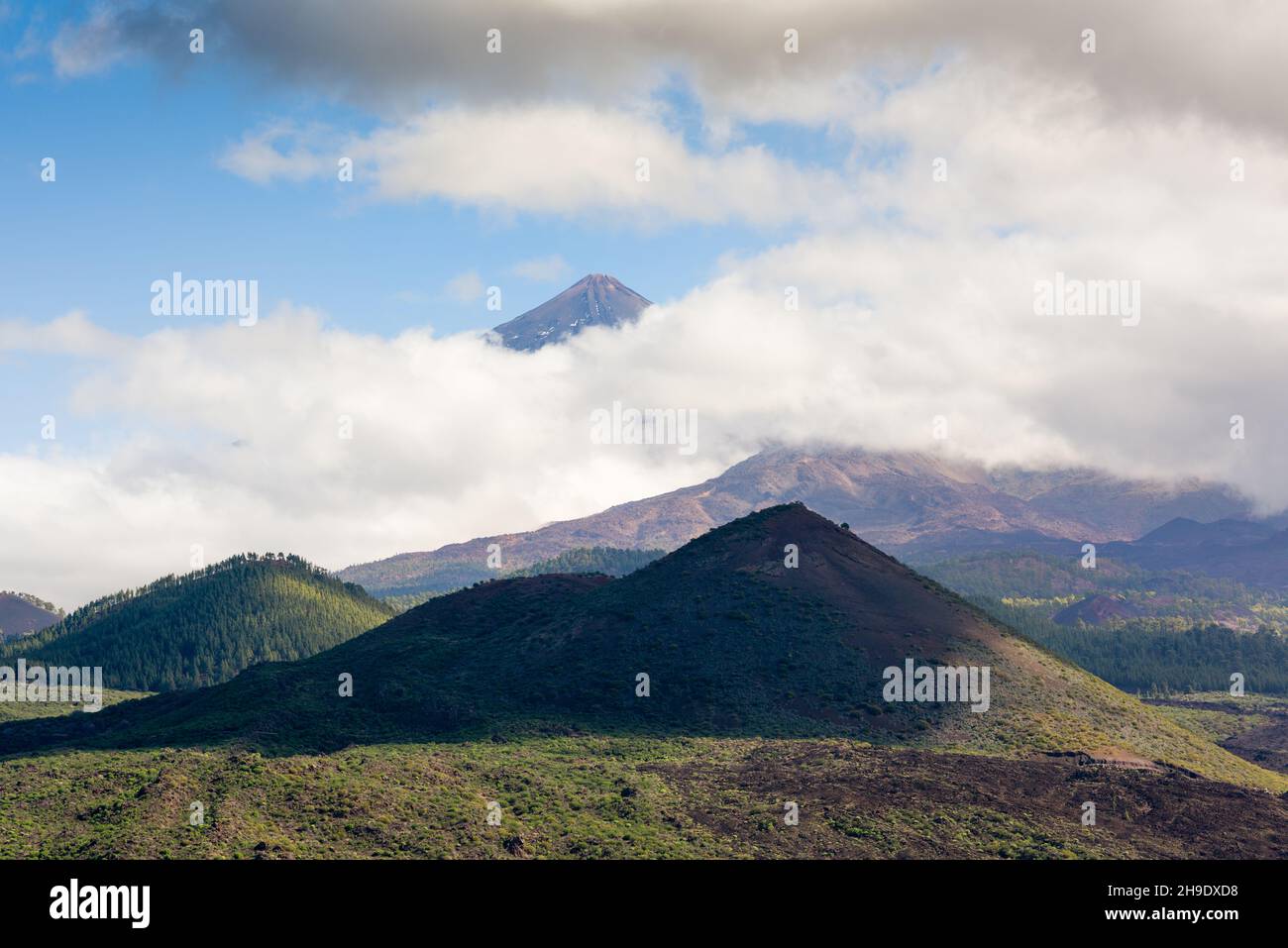 Tenerife, Mount Teide and crater Stock Photo - Alamy