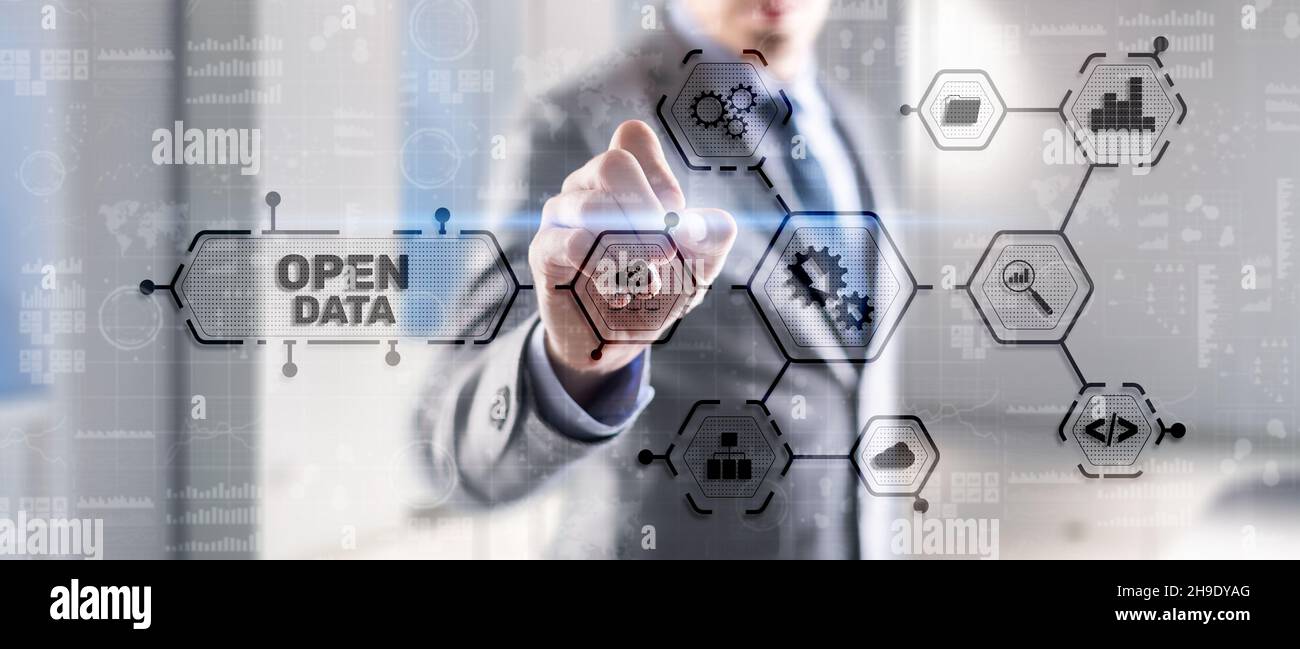 Open Data. Access Concept Modern Technology Stock Photo - Alamy