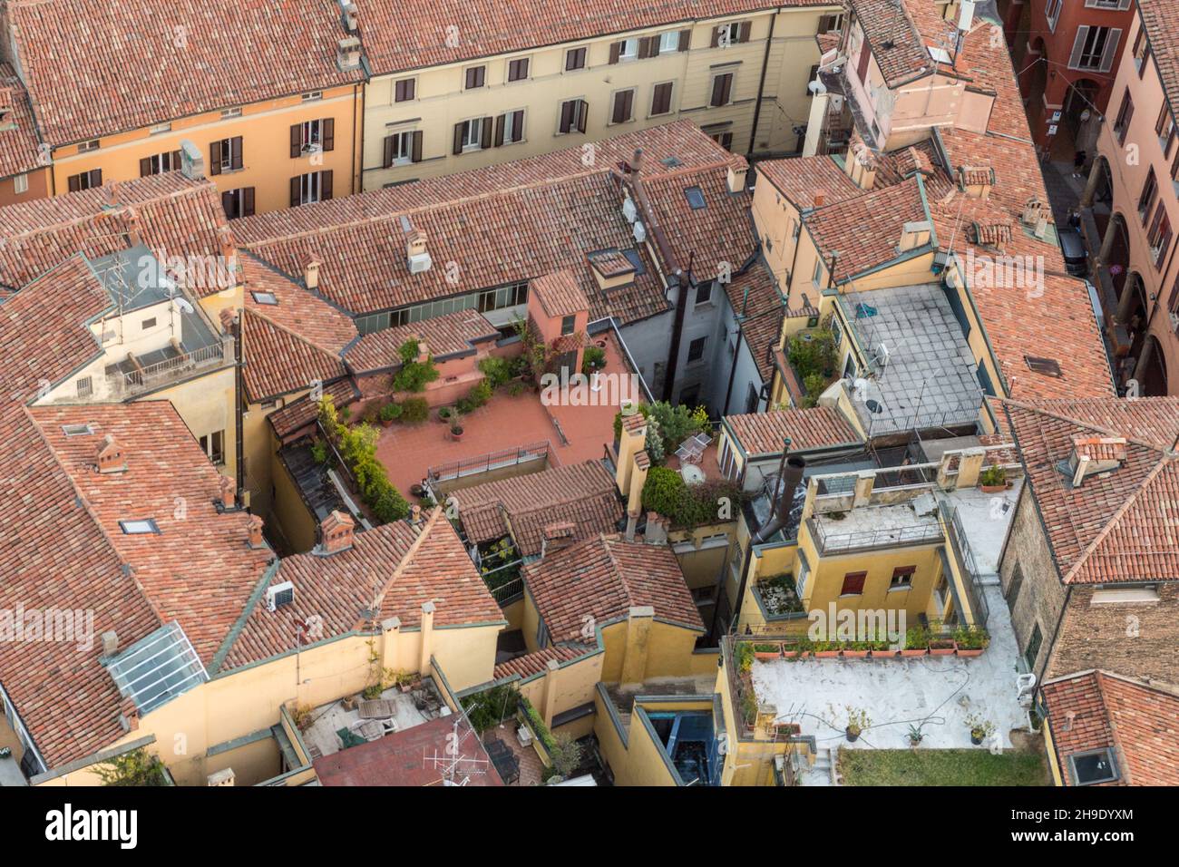 Aerial view of central Bologna, Italy Stock Photo - Alamy