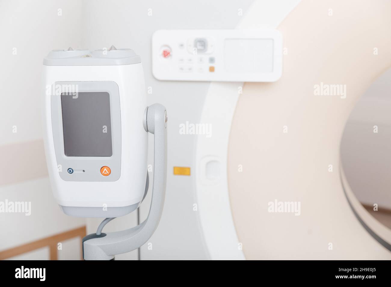 Medical CT or MRI Scan in the modern hospital laboratory. Interior of ...