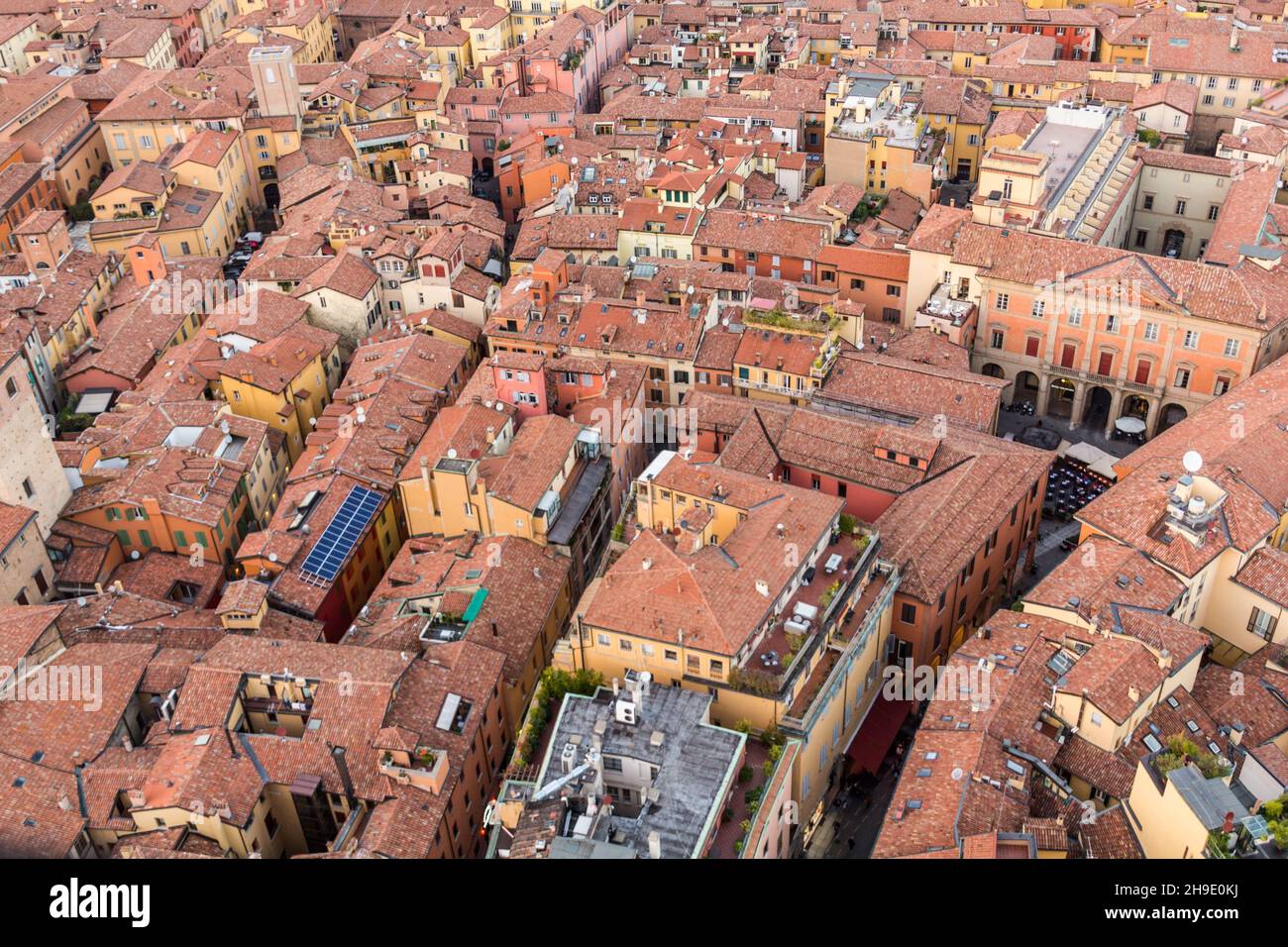 Aerial view of central Bologna, Italy Stock Photo - Alamy
