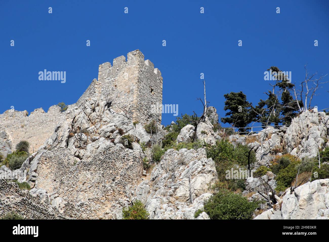 Crusader castle St. Hilarion, Northern Cyprus Stock Photo - Alamy