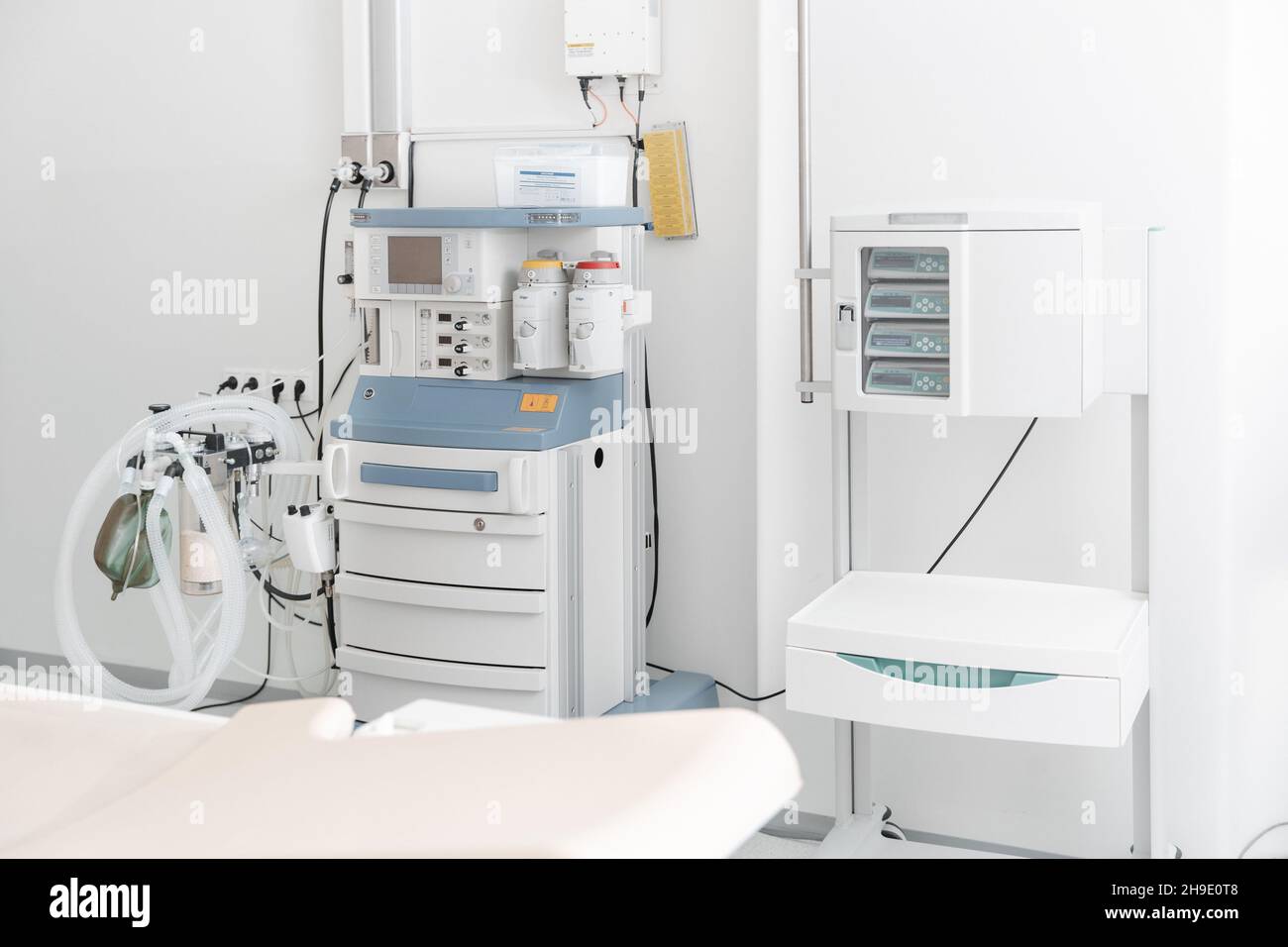 Technologically advanced equipment in CT or MRI Scan room. Modern ...