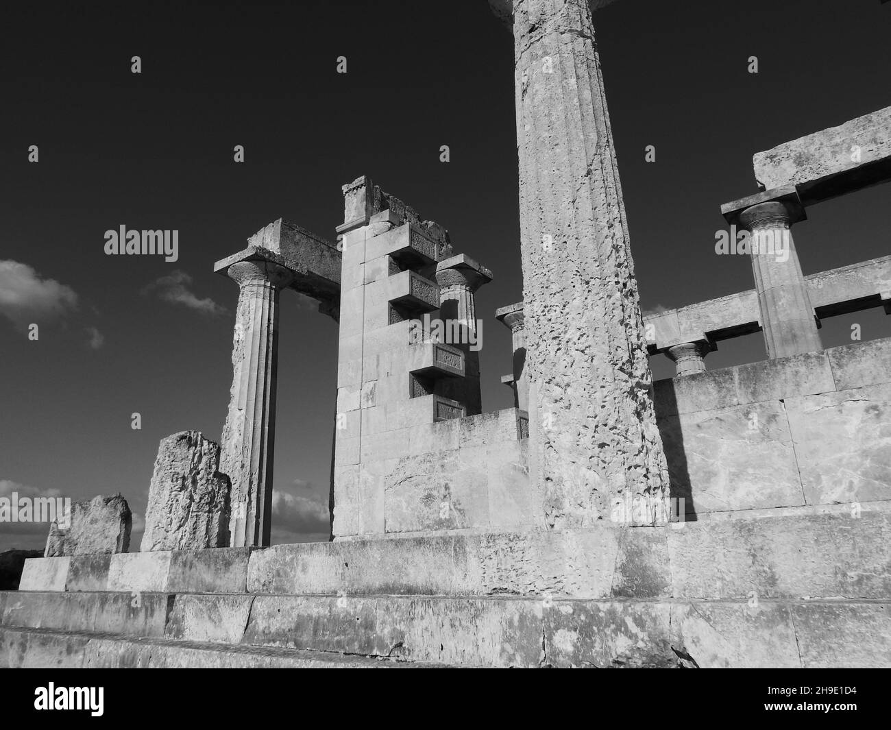 Temple of Aphaea or Aphaia in Aegina Island, Greece Stock Photo - Alamy