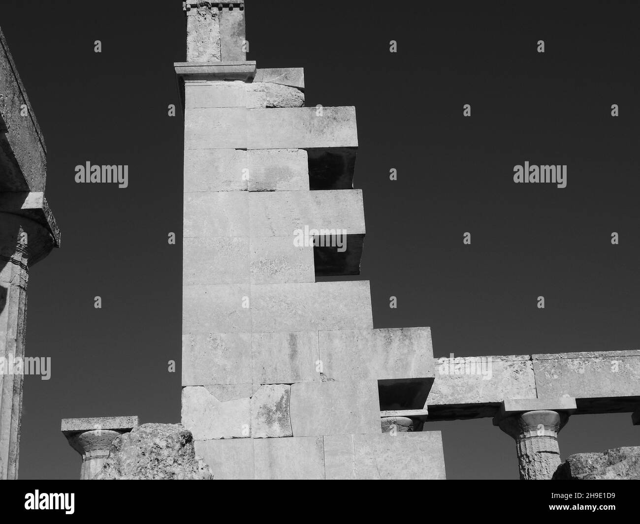 Temple of aphaea Black and White Stock Photos & Images - Alamy