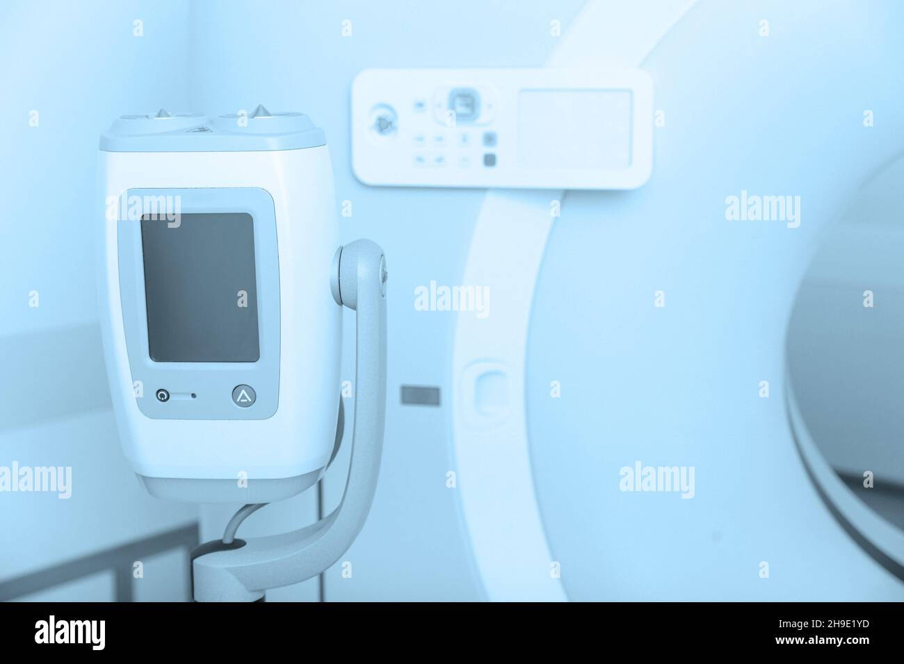 Medical CT or MRI Scan in the modern hospital laboratory. Interior of ...
