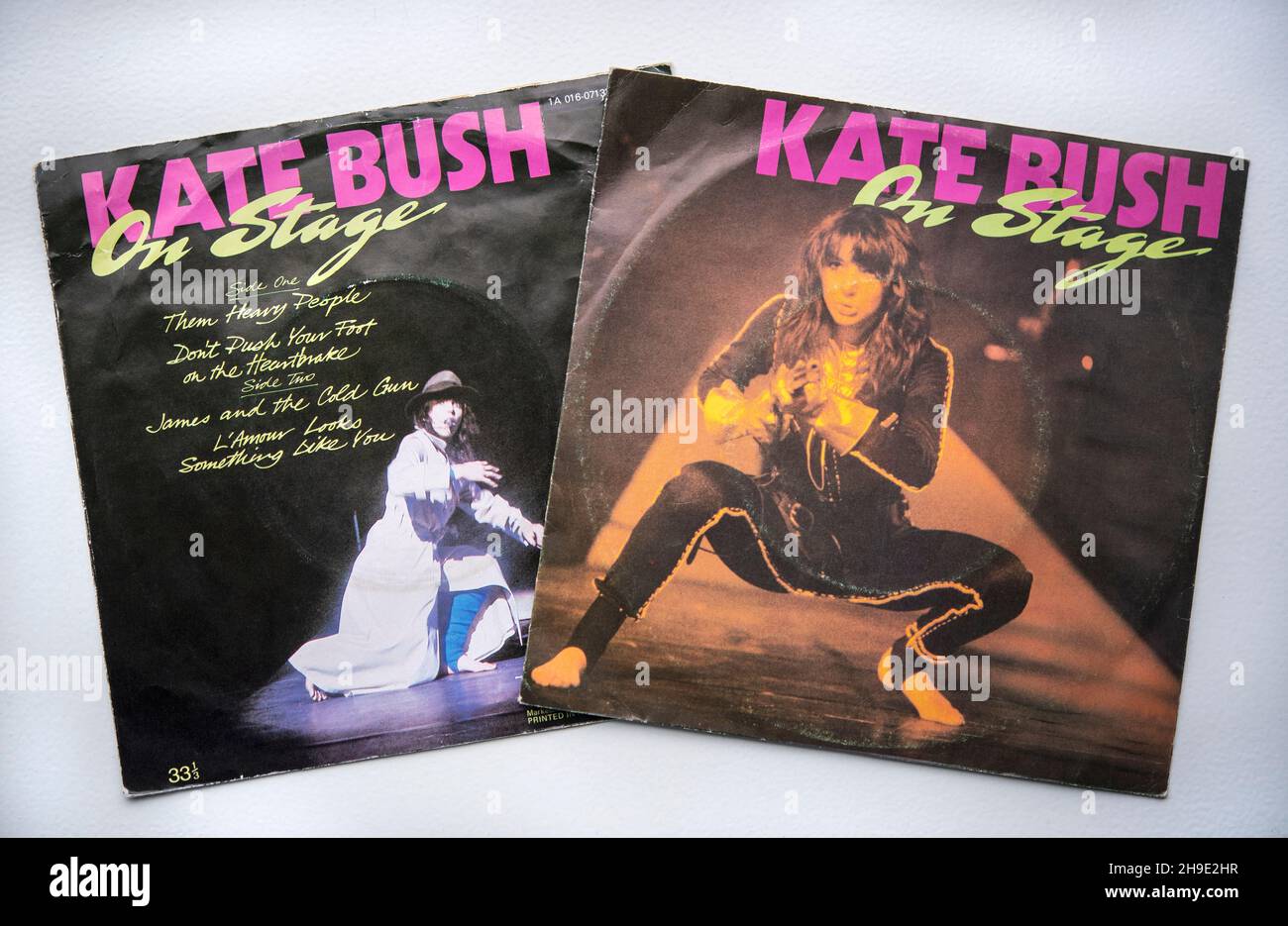 Front and back covers of the On Stage EP by Kate Bush, a live recording ...
