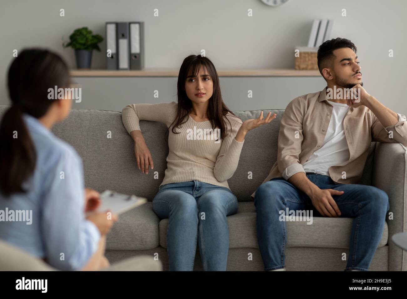 Middle couple indifferent hi-res stock photography and images - Alamy
