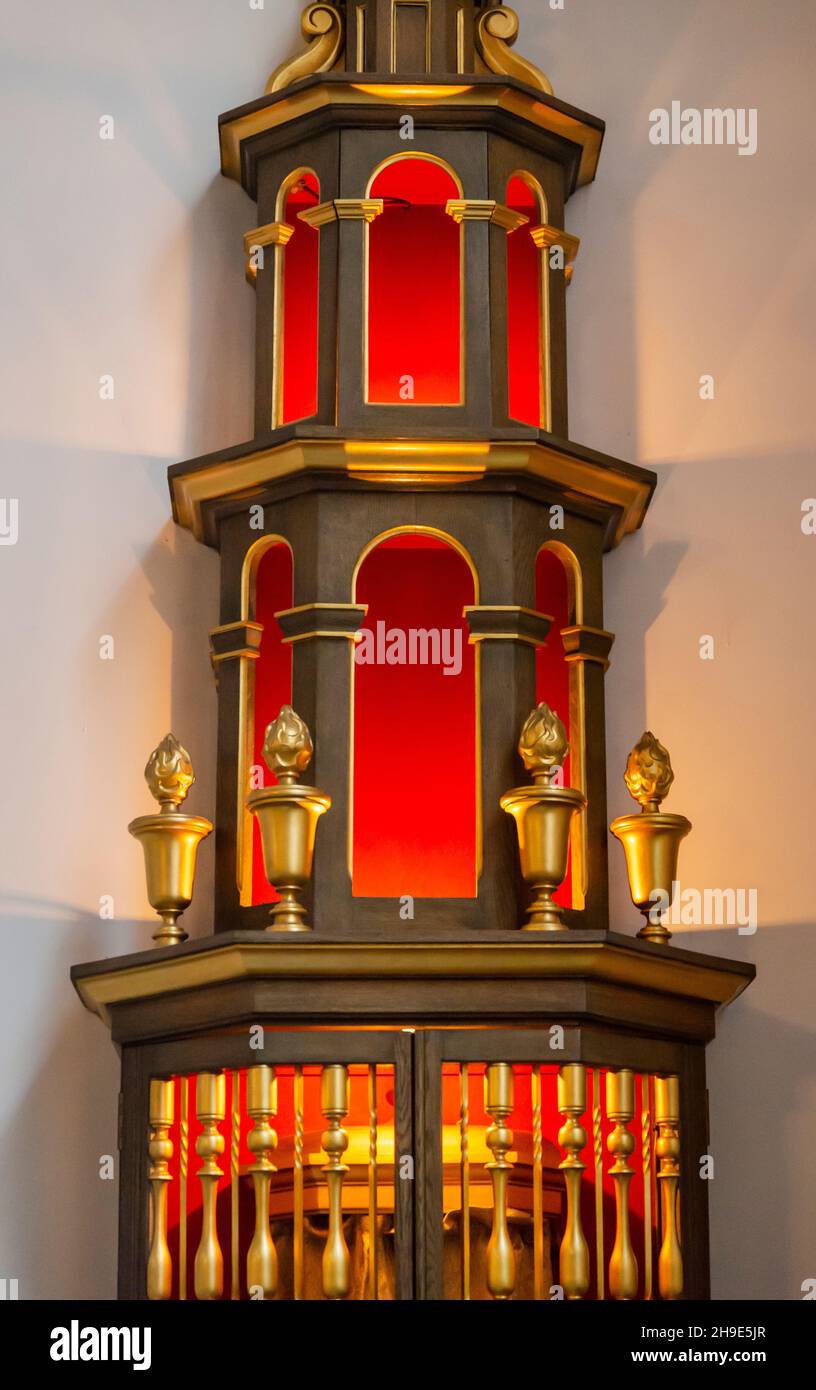 Interior detail in St Mary-le-Bow church built by Christopher Wren in ...