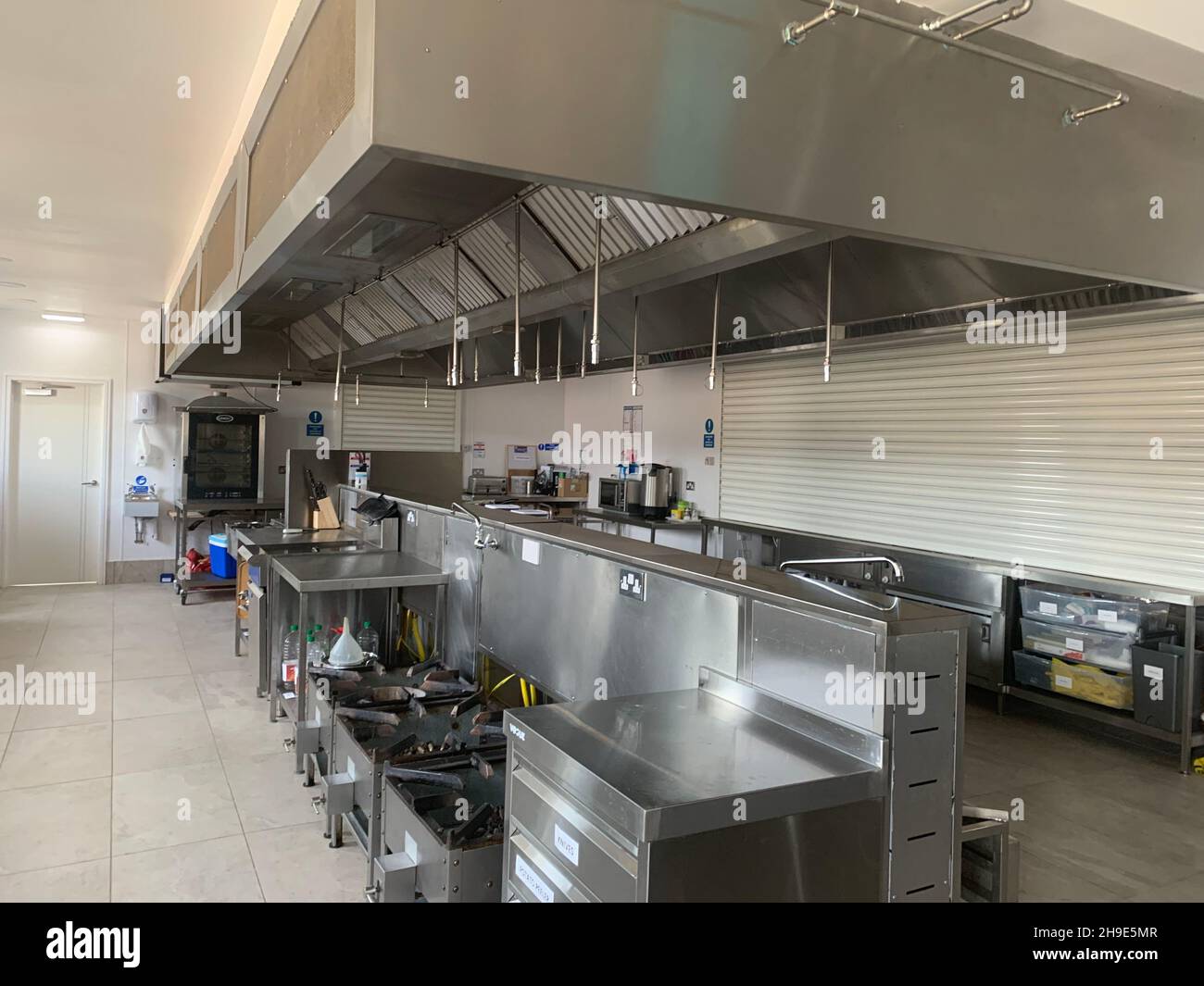 Kitchen at the Sikh temple James Mill Road Northampton UK Stock Photo ...