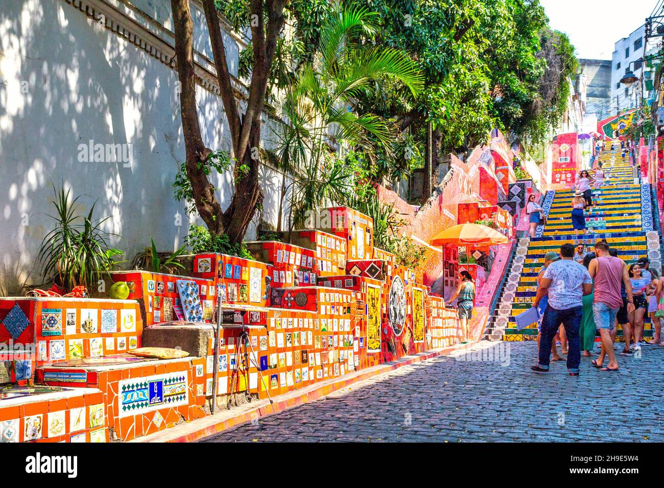 Selaron Steps, Rio de Janeiro, Brazil Stock Photo - Alamy
