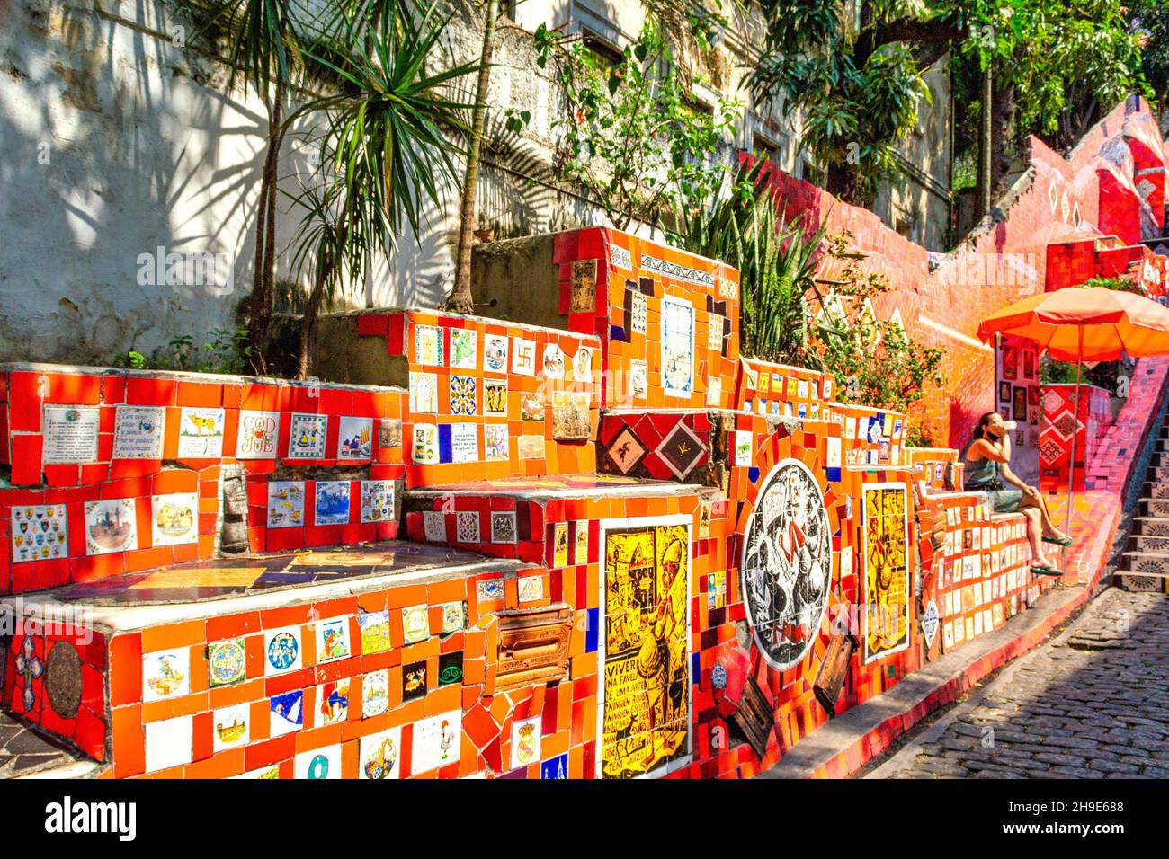 Selaron Steps, Rio de Janeiro, Brazil Stock Photo - Alamy