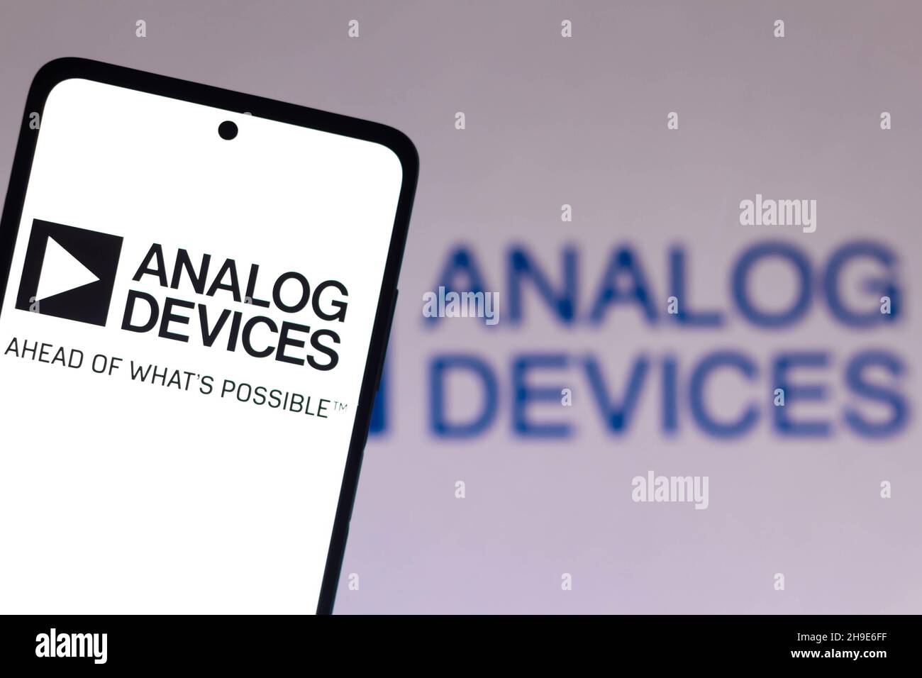 Brazil. 06th Dec, 2021. In this photo illustration the Analog Devices ...