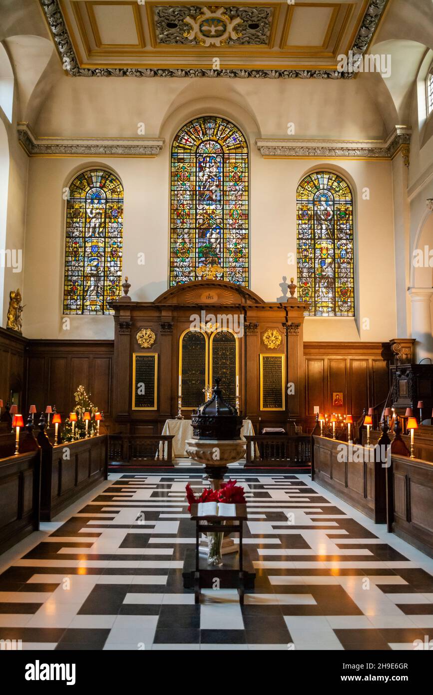 Saint Vedast-alias-Foster, built by Christopher Wren in the 17th ...