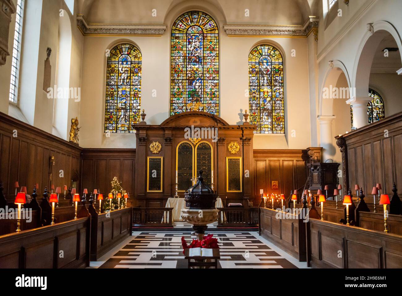 Saint Vedast-alias-Foster, built by Christopher Wren in the 17th ...