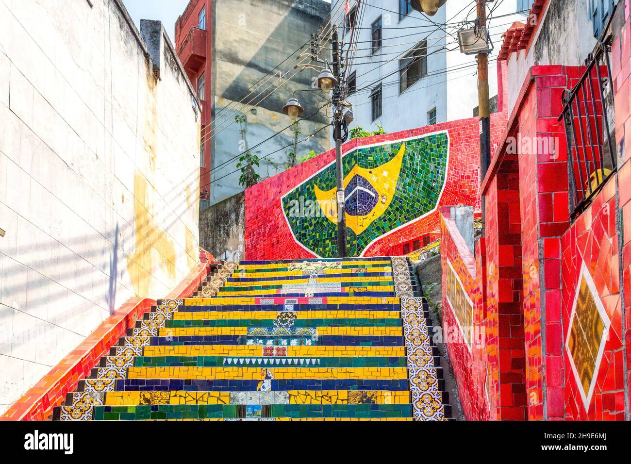 Selaron Steps, Rio de Janeiro, Brazil Stock Photo - Alamy
