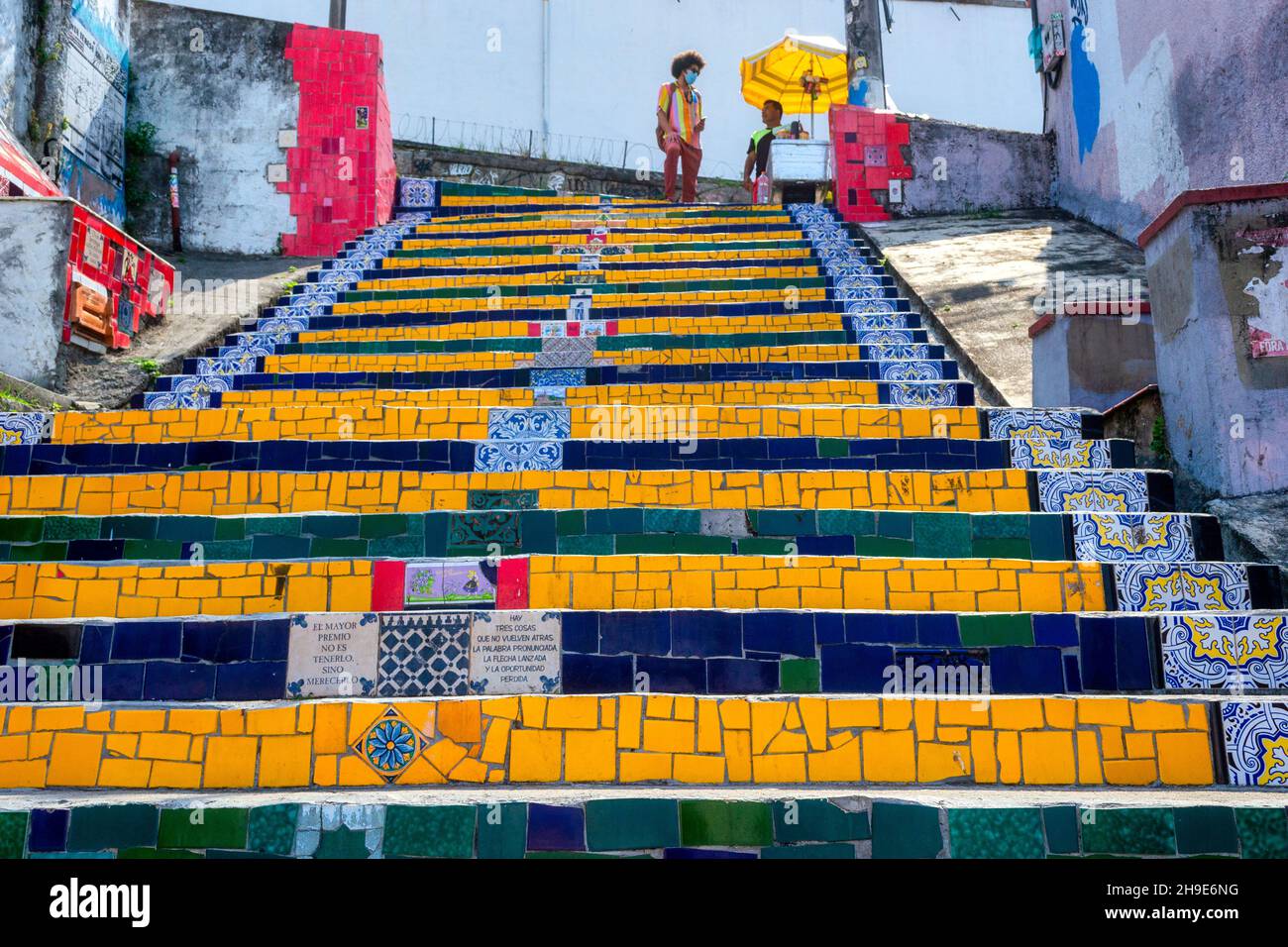 Selaron Steps, Rio de Janeiro, Brazil Stock Photo - Alamy