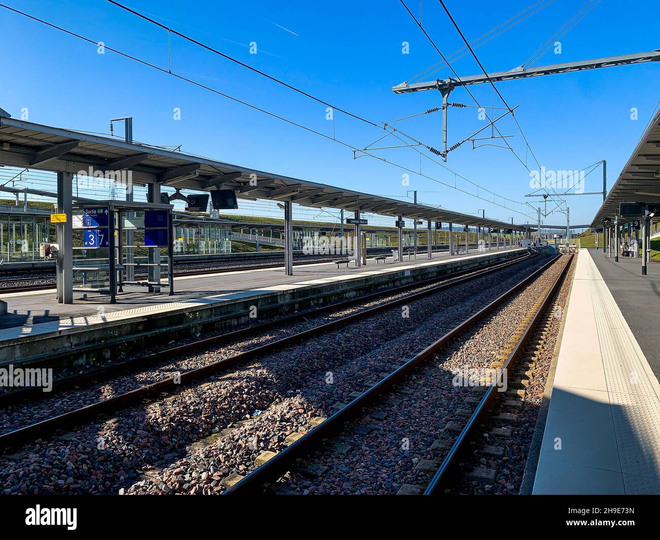 Champagne-Ardennes TGV Station, Bezannes, Reims, Champagne, France ...