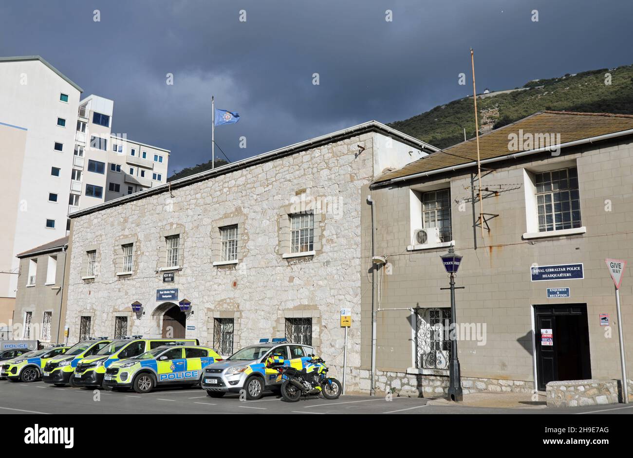 Royal Gibraltar Police Headquarters Stock Photo - Alamy