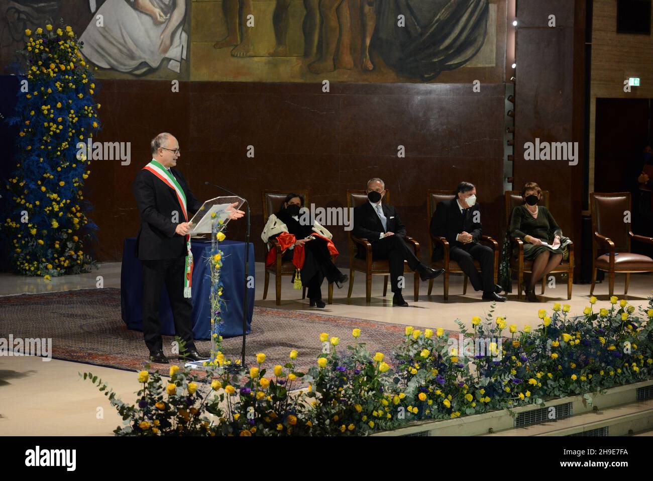Rome, Italy. 06th Dec, 2021. Roberto Gualtieri, mayor of Rome during ...