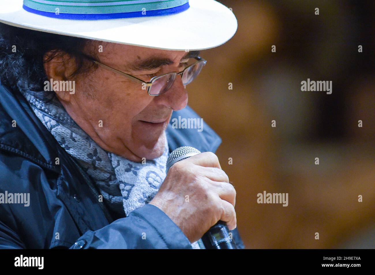 Italian singer-songwriters Al Bano Carrisi (L) talks about St. Francis ...
