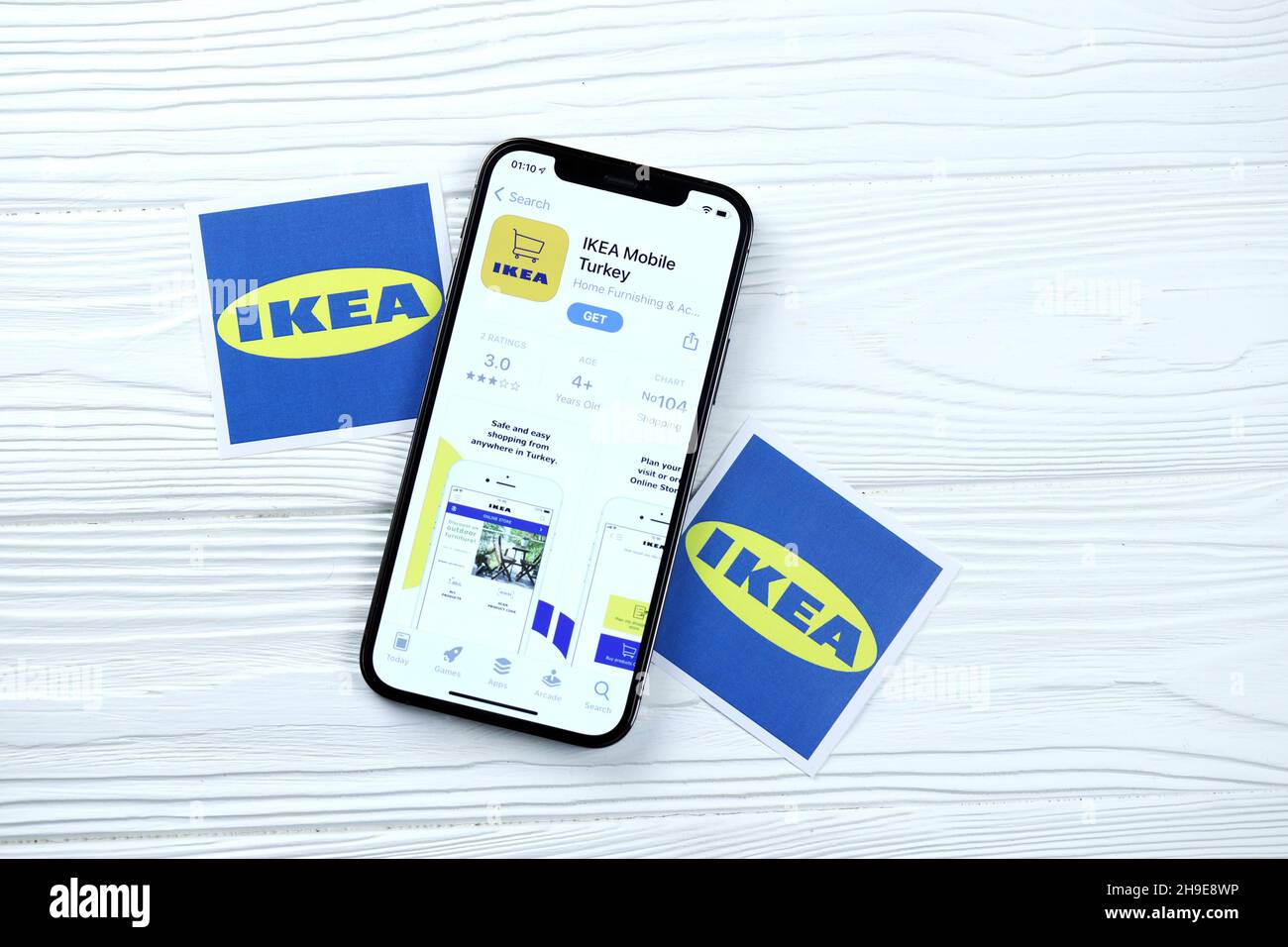 KHARKOV, UKRAINE - MARCH 5, 2021: Ikea icon and application from App ...